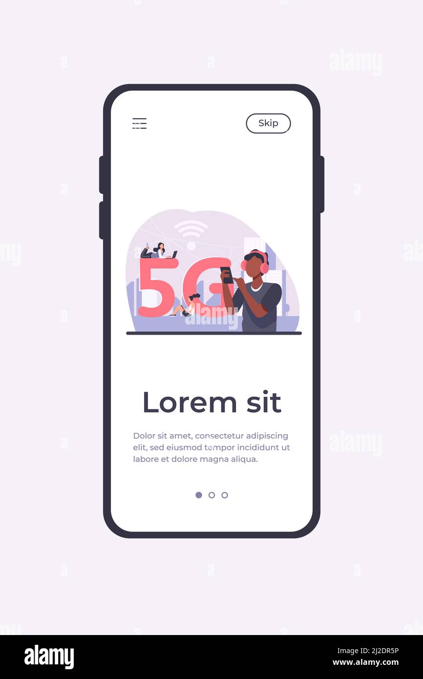 Lifestyle young generation digital Stock Vector Images - Alamy