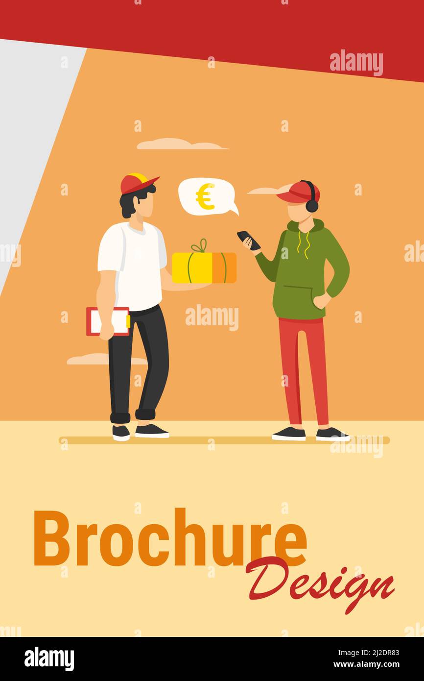 Young man payment using Stock Vector Images - Alamy