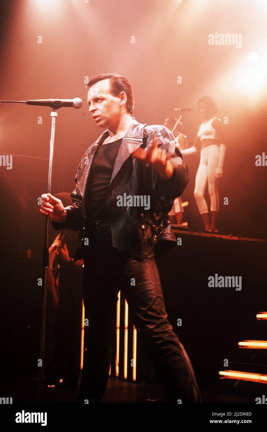 Gary Numan live on stage in concertcirca 1985 Stock Photo - Alamy