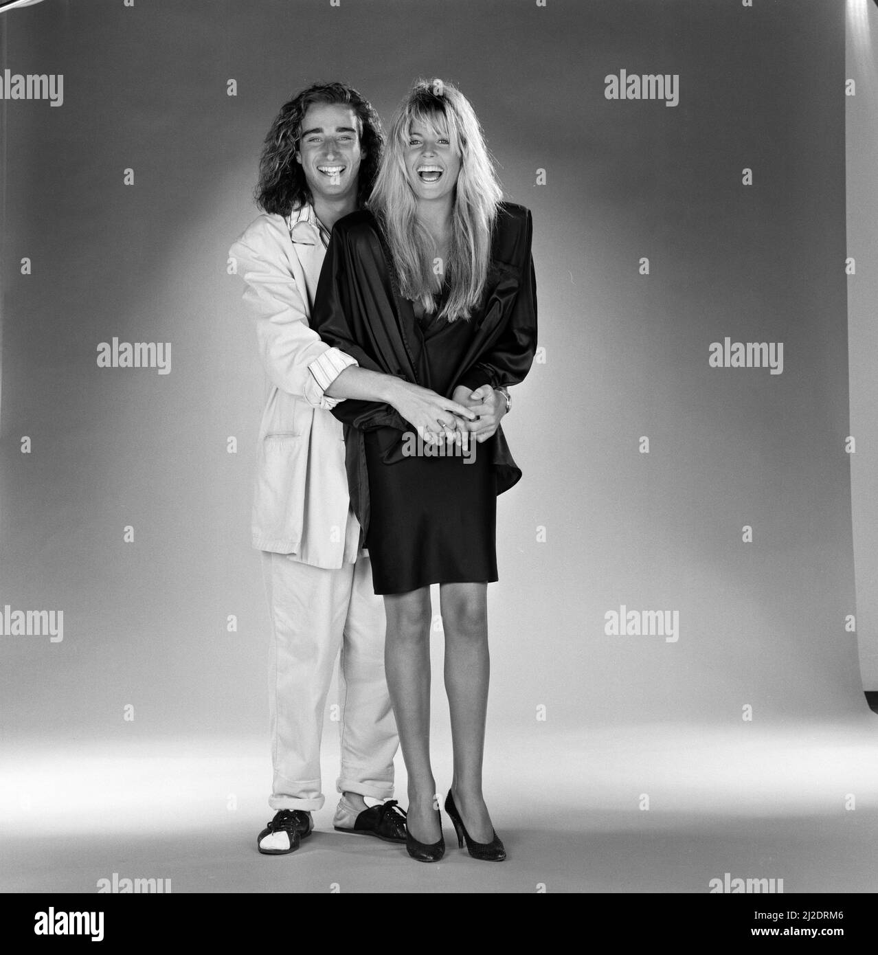 Mandy Smith with her new boyfriend Keith Daley. 20th August 1986 Stock ...