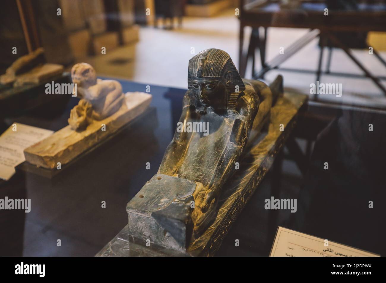 Small Stone Ancient Egyptian figurines and statues in the Cairo ...