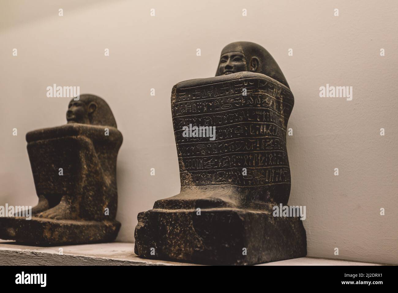 Small Stone Ancient Egyptian figurines and statues in the Cairo ...