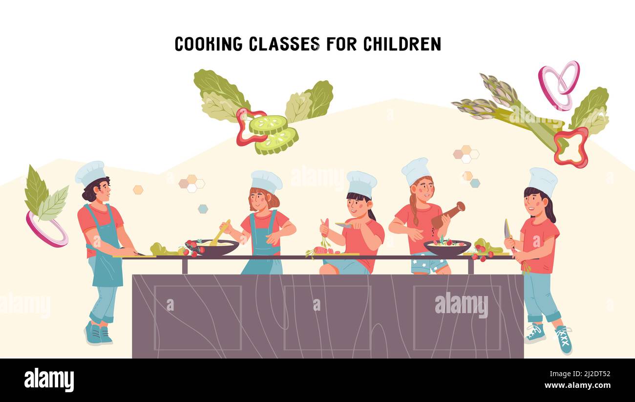 Culinary education children school Stock Vector Images - Alamy