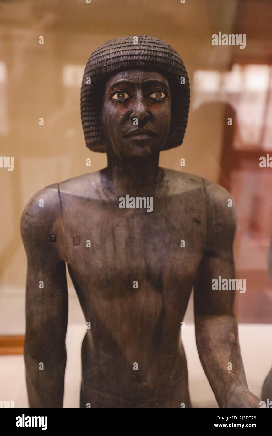 Small Stone Ancient Egyptian figurines and statues in the Cairo ...