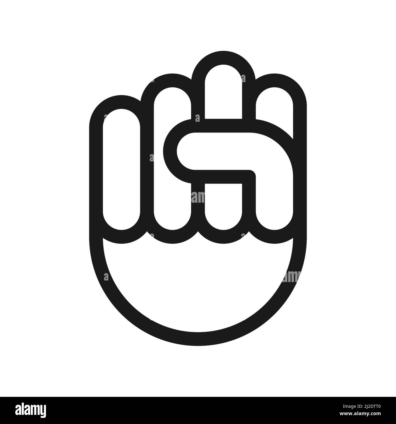 Pounding fist Stock Vector Images - Alamy