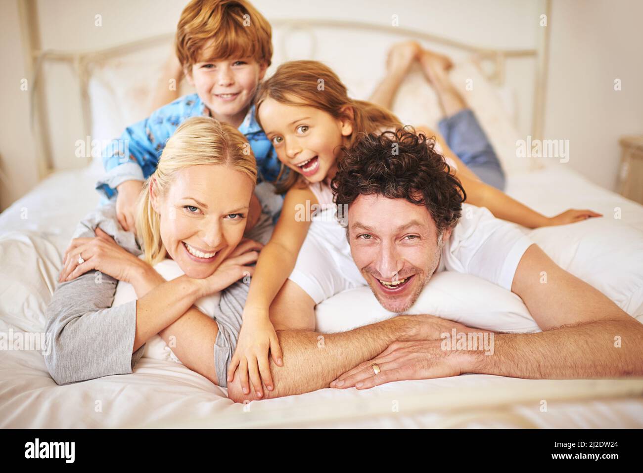 Family are the light and love of life. Portrait of a happy family ...