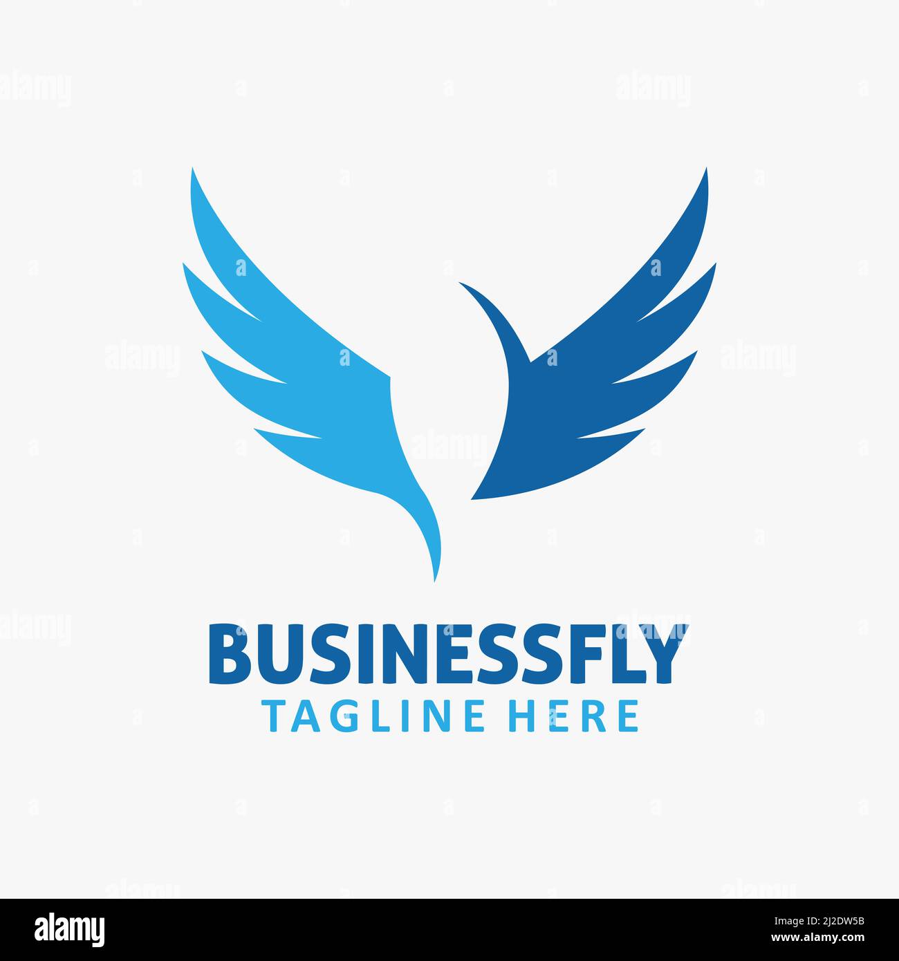 Business wing logo design Stock Vector Image & Art - Alamy
