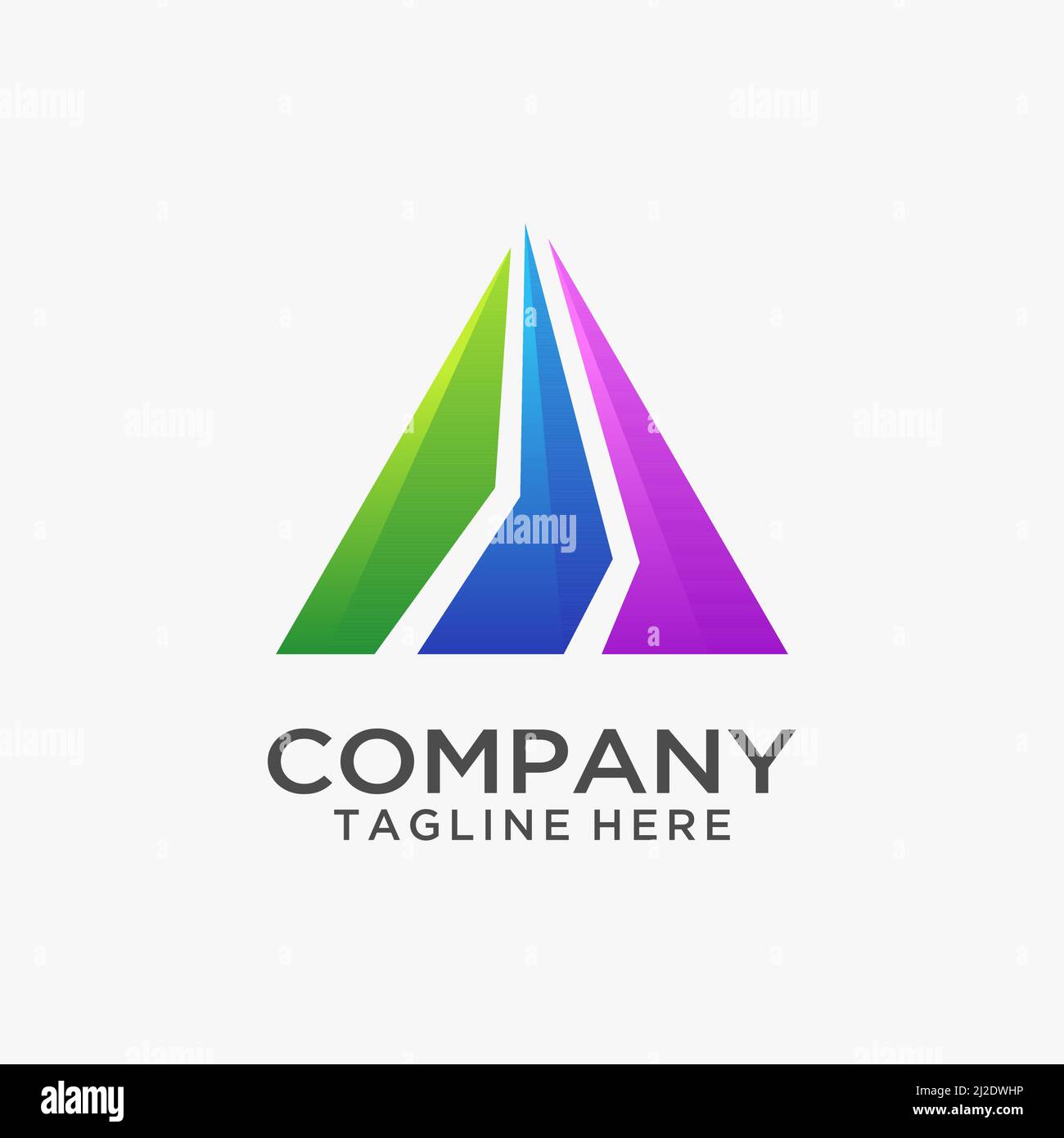 Triangle logo Cut Out Stock Images & Pictures - Alamy