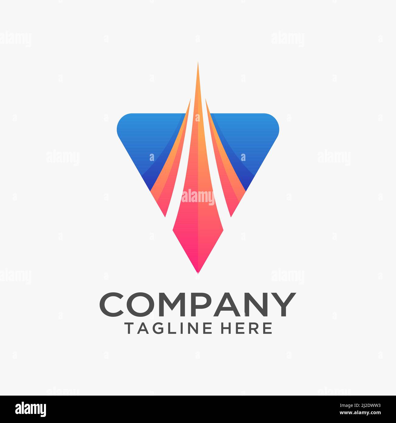 Triangle business logo design Stock Vector Image & Art - Alamy