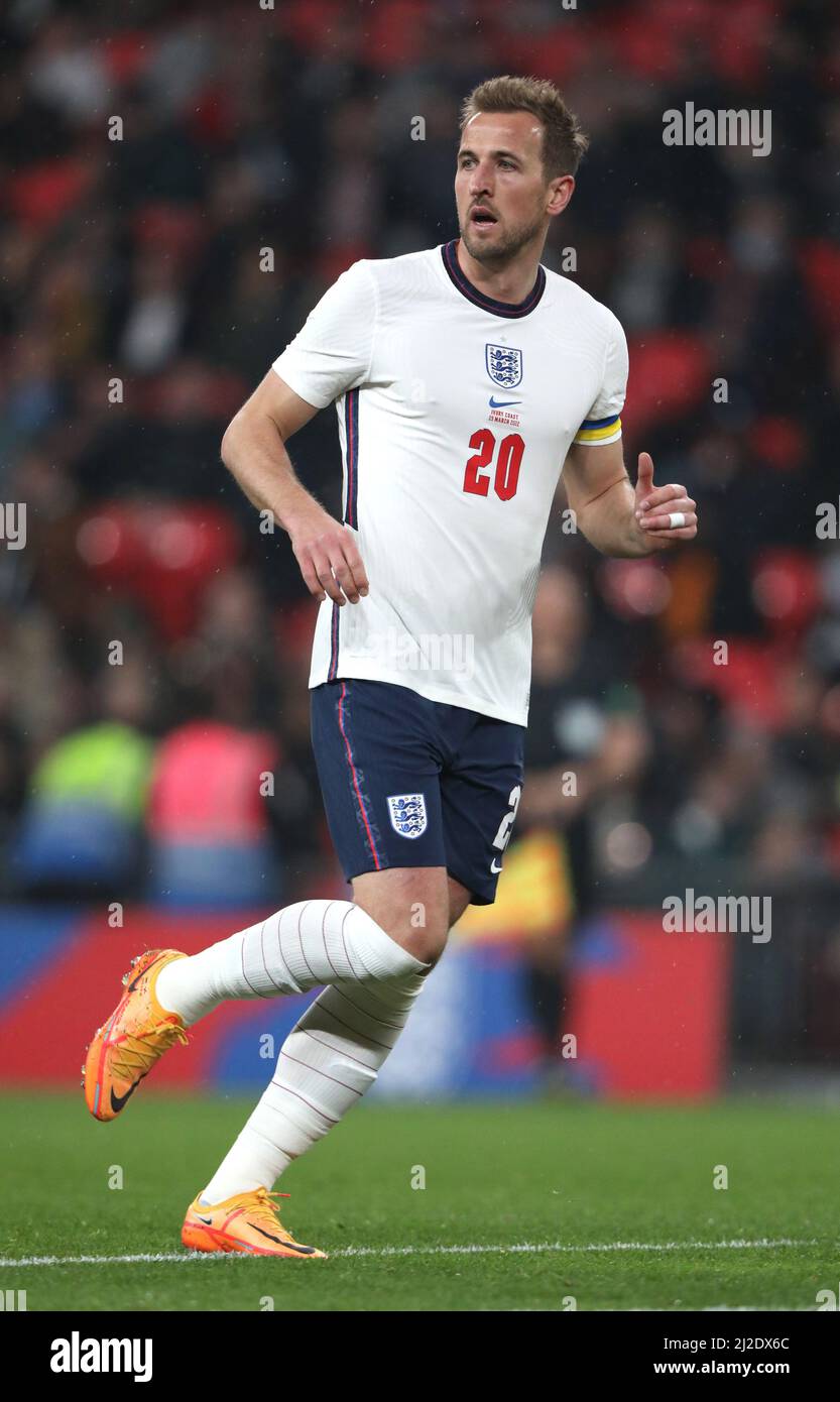London, UK. 29th Mar, 2022. Harry Kane (E) at the England v Ivory Coast ...