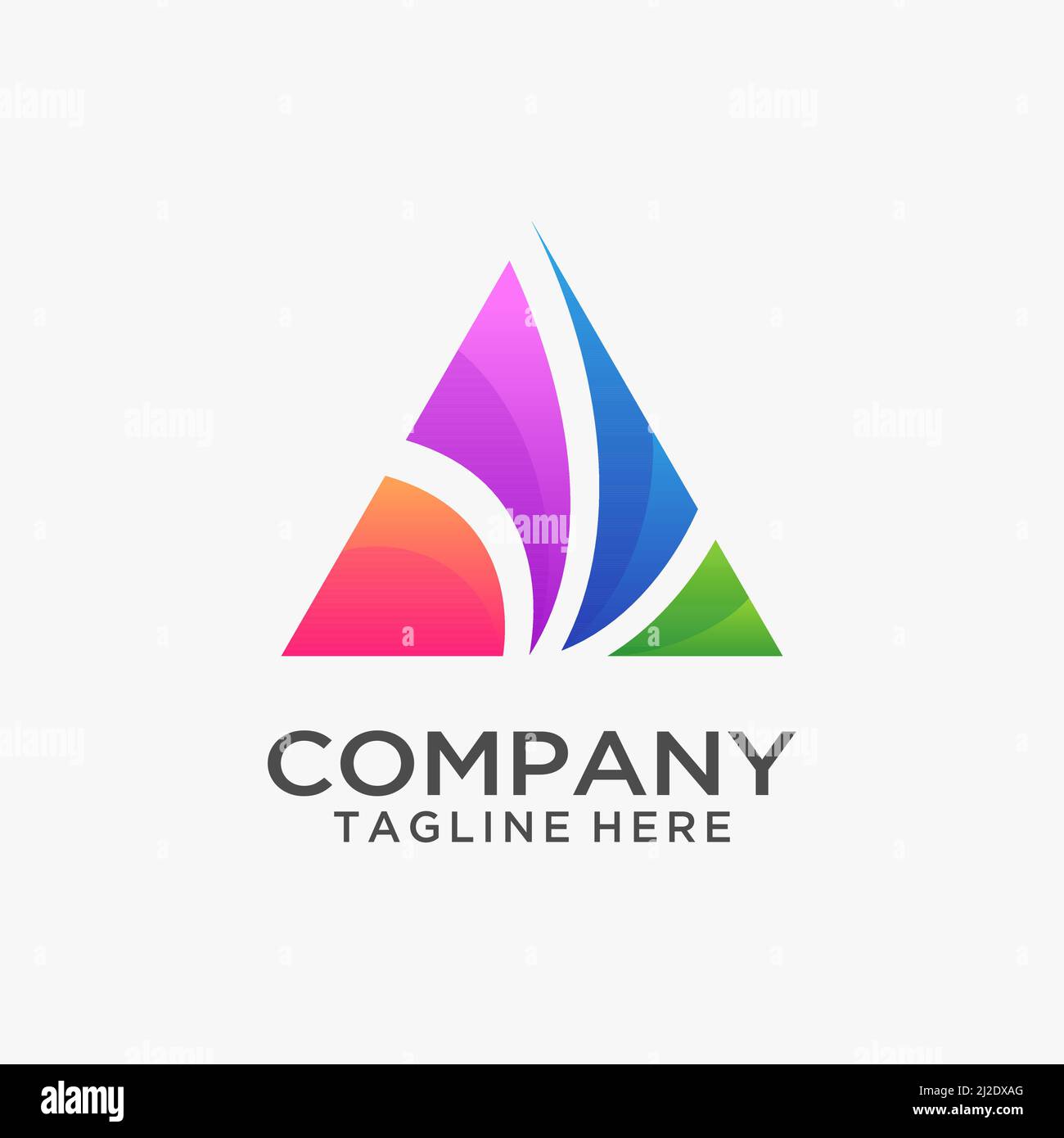 Triangle logo design ideas Cut Out Stock Images & Pictures - Alamy