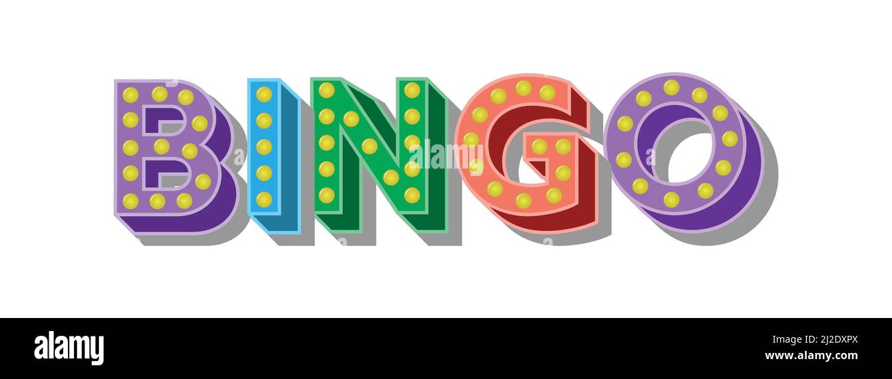 Inscription bingo Cut Out Stock Images & Pictures - Alamy