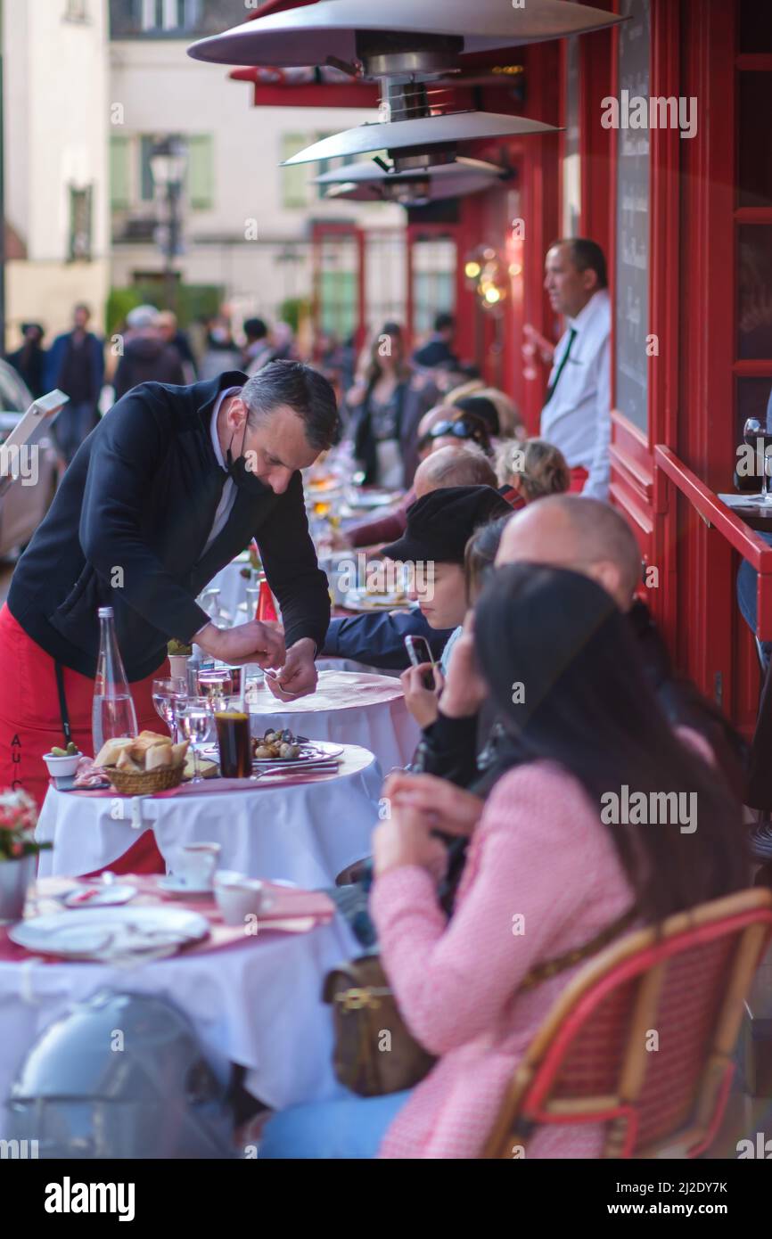 Vintage french waiter hi-res stock photography and images - Alamy