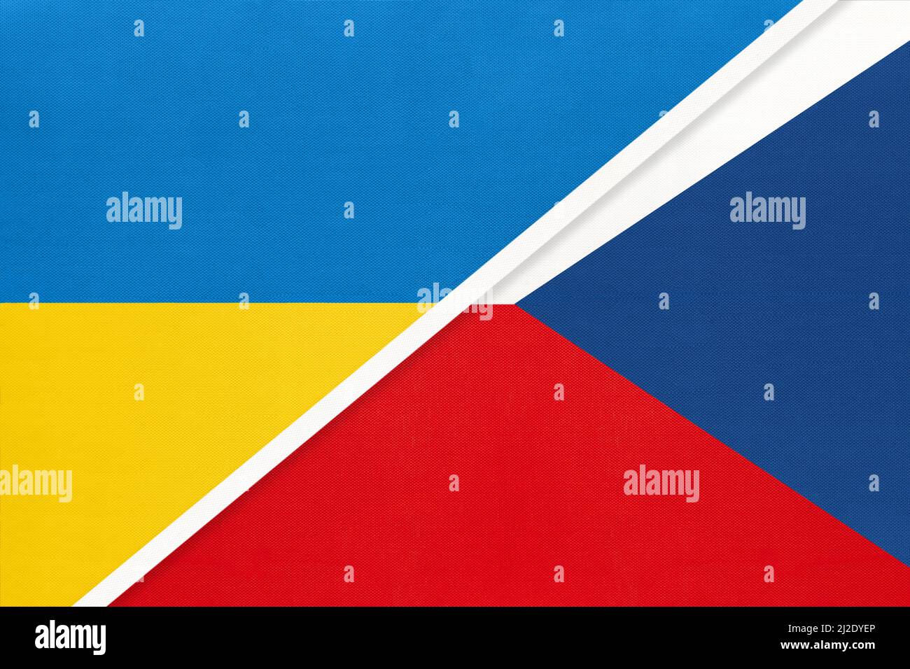 Ukraine and Czech Republic, symbol of country. Ukrainian vs Czechia ...