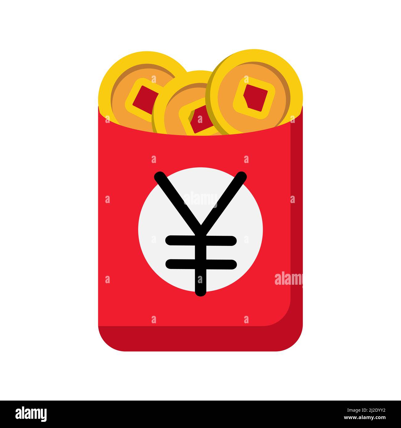 Angpao icon on white background. Red envelope Stock Vector Image & Art ...