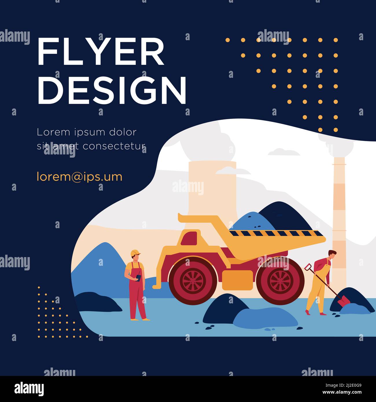 Quarry machine digging in Stock Vector Images - Alamy