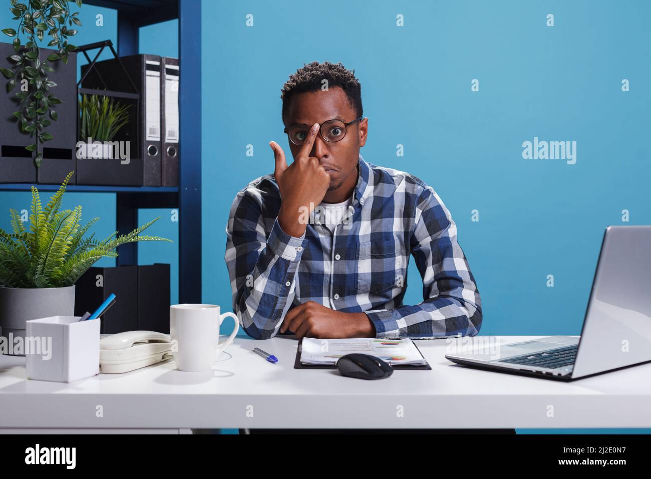 Confused Office Worker