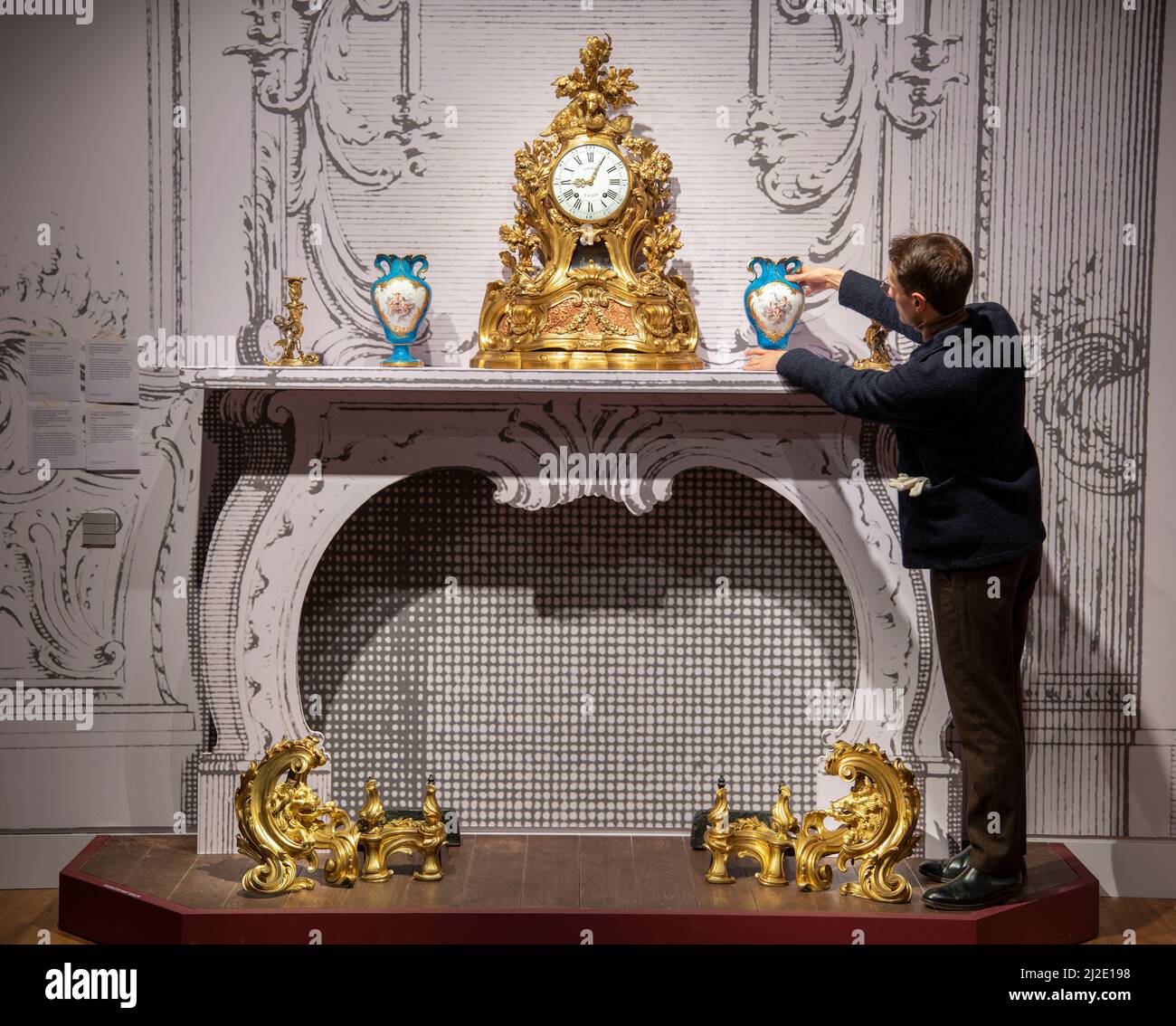 The Wallace Collection, London, UK. 1 April 2022. Objects in the ...