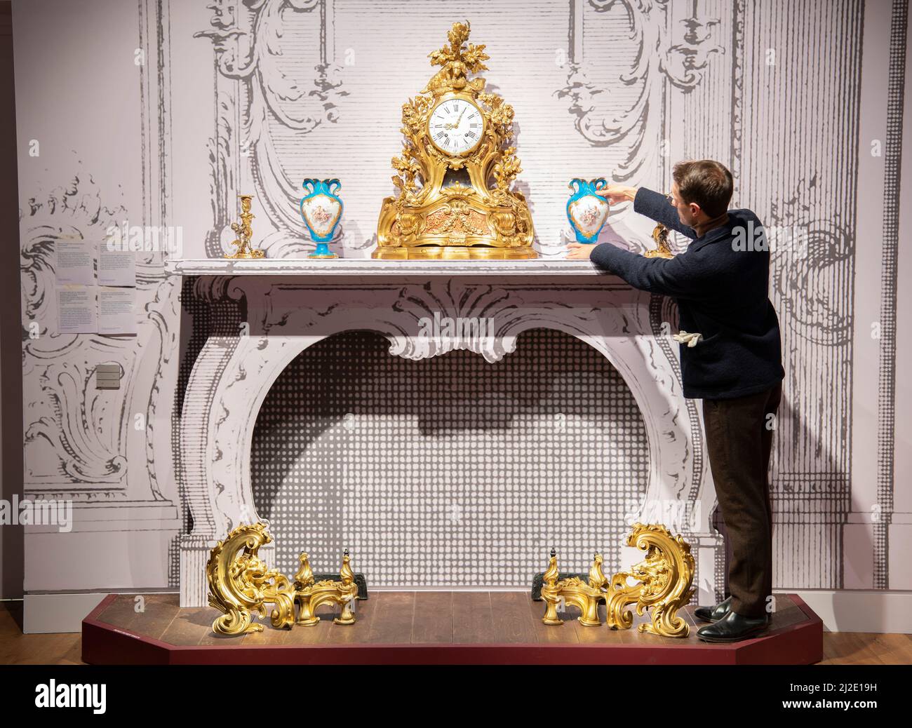 The Wallace Collection, London, UK. 1 April 2022. Objects in the ...