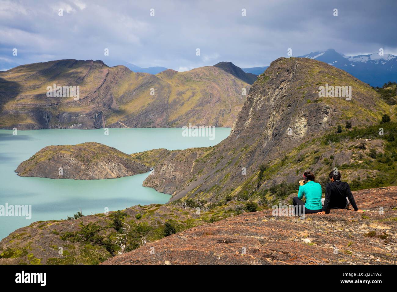 Chile, 20-01-2020, the second day of the W-trek in the Torres del Paine ...