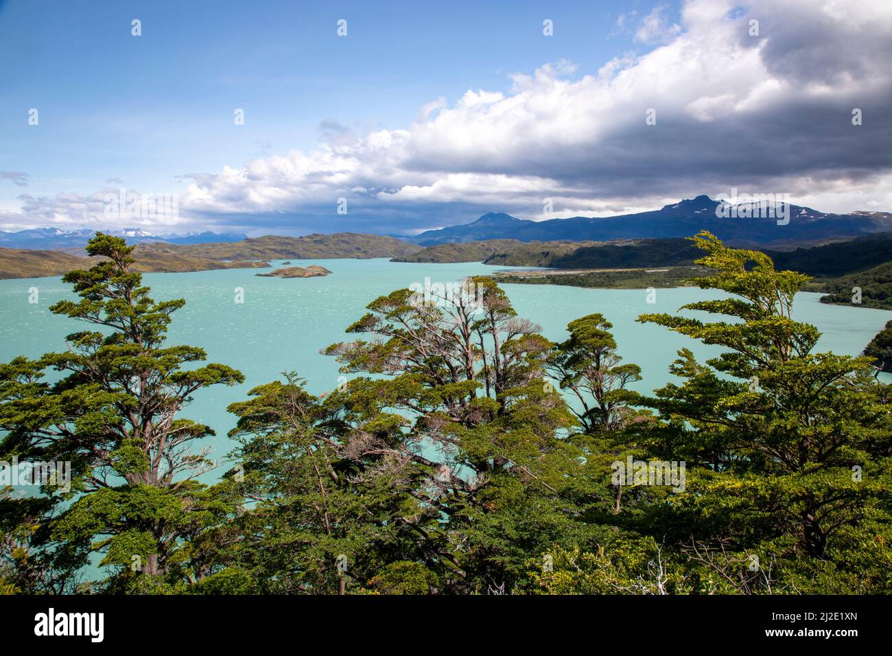 Chile, 21-01-2020, the third day of the W-trek in the Torres del Paine ...