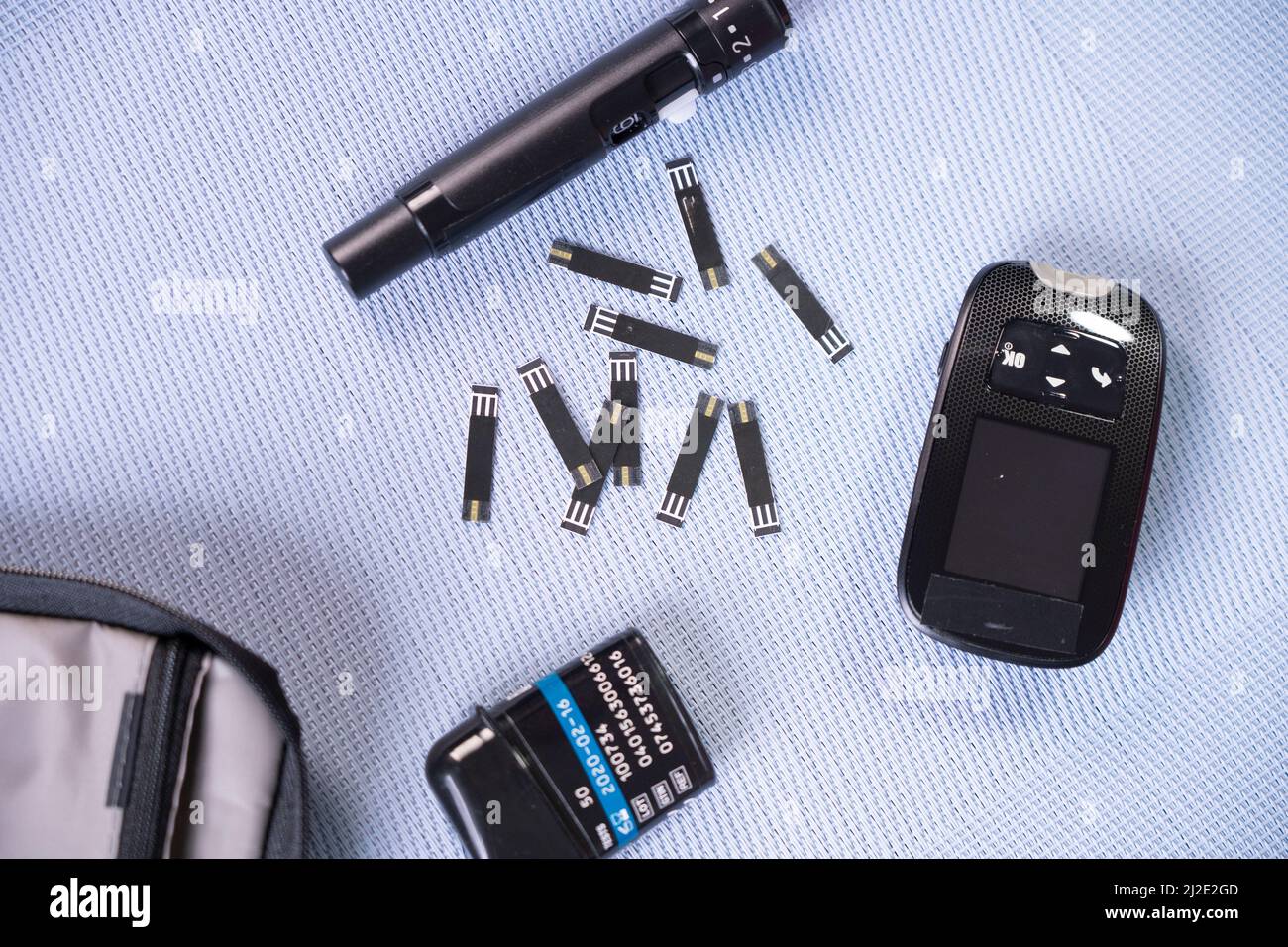 Blood glucose test kit hi-res stock photography and images - Alamy
