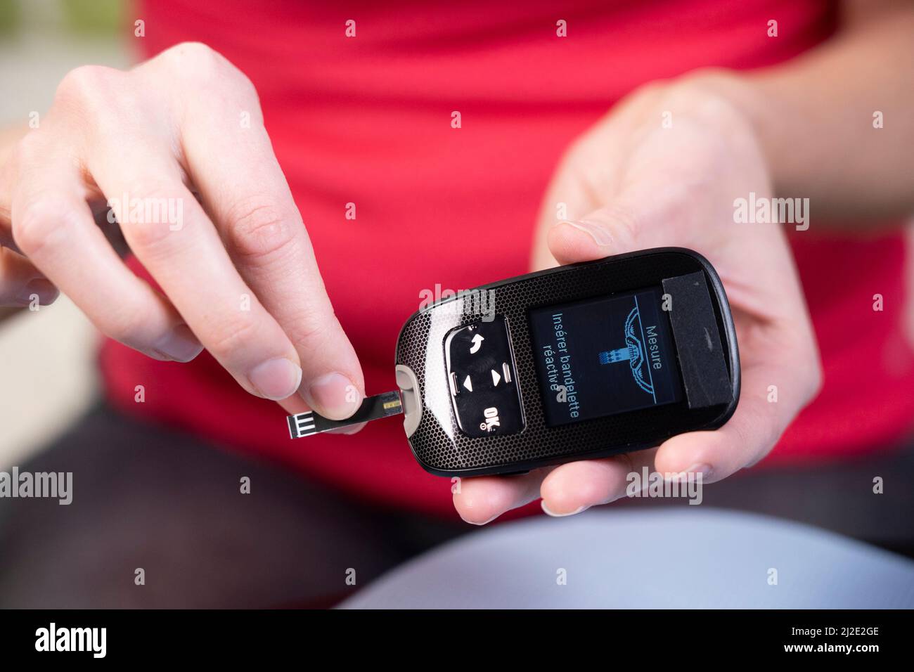Sugar level measurement Stock Photo - Alamy