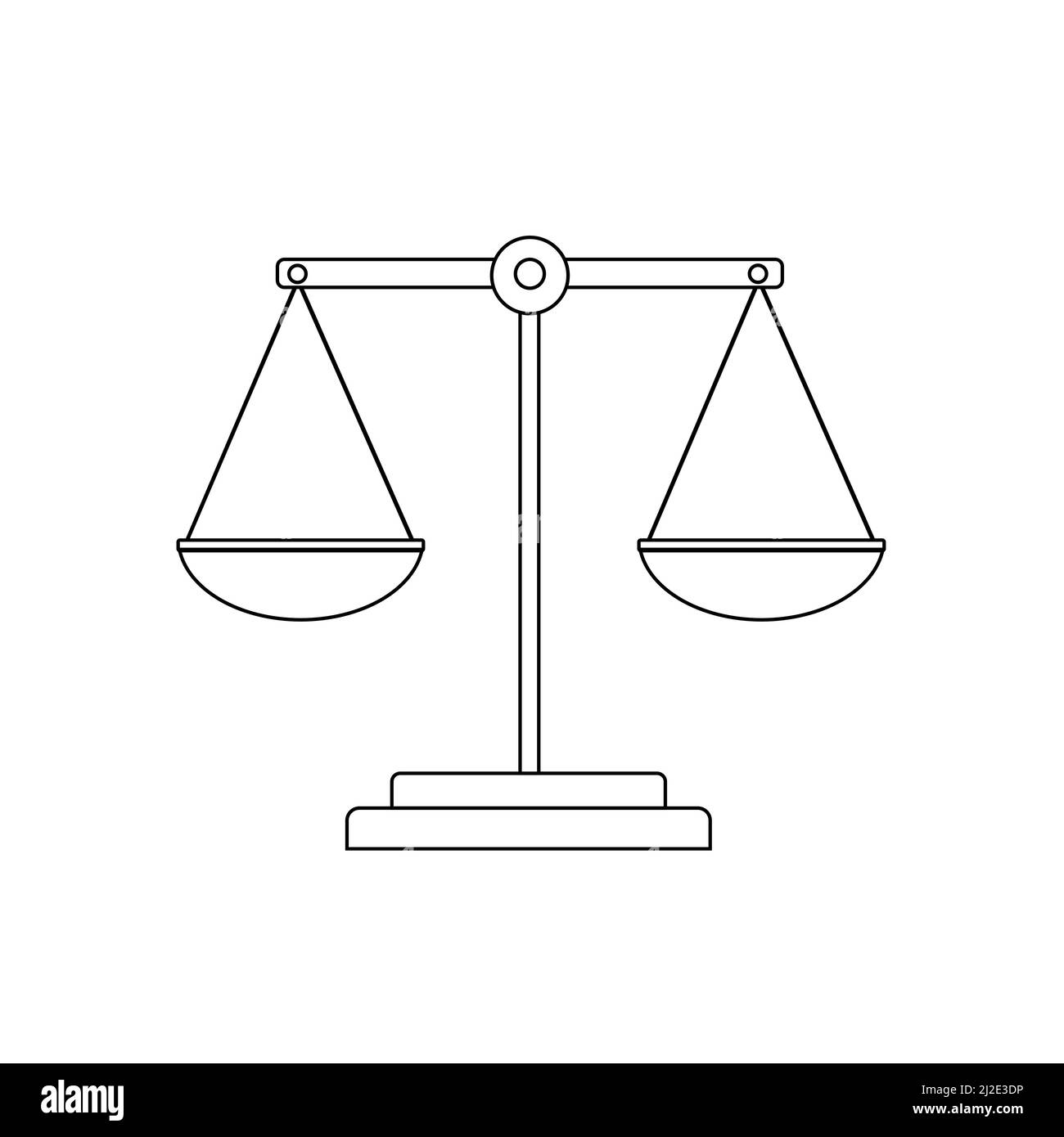 laboratory scales isolated vector illustration on a white background ...