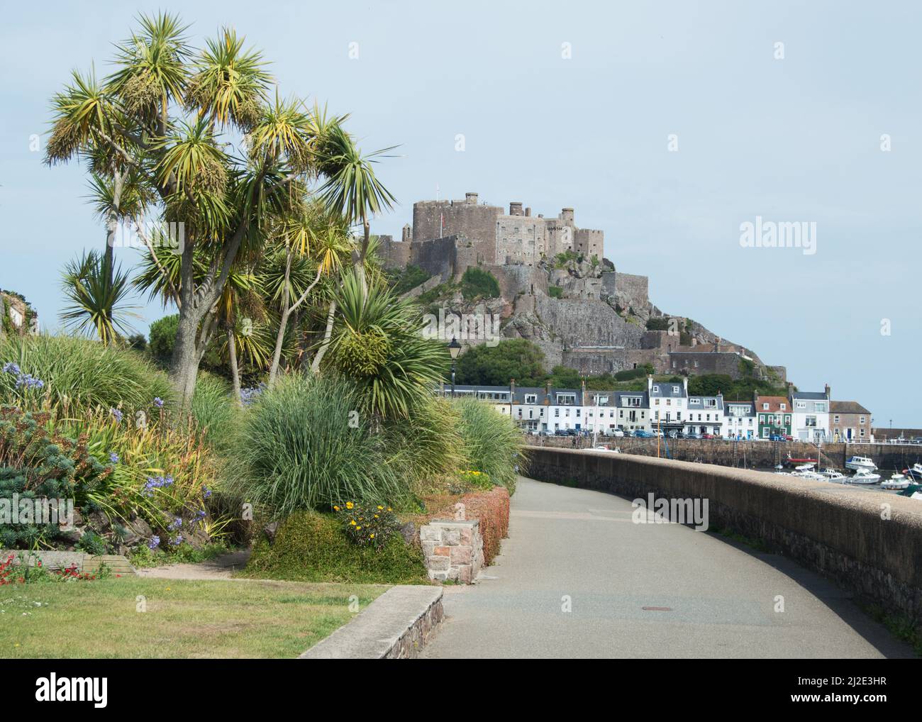 Mont Orgueil Castle (Gorey Castle), Jersey, Channel Islands Stock Photo ...