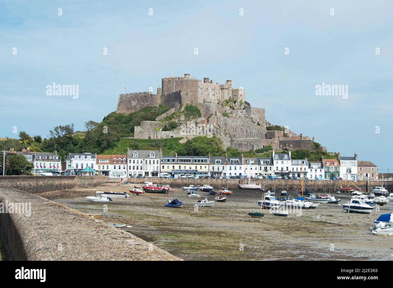 Mont Orgueil Castle (Gorey Castle), Jersey, Channel Islands Stock Photo ...