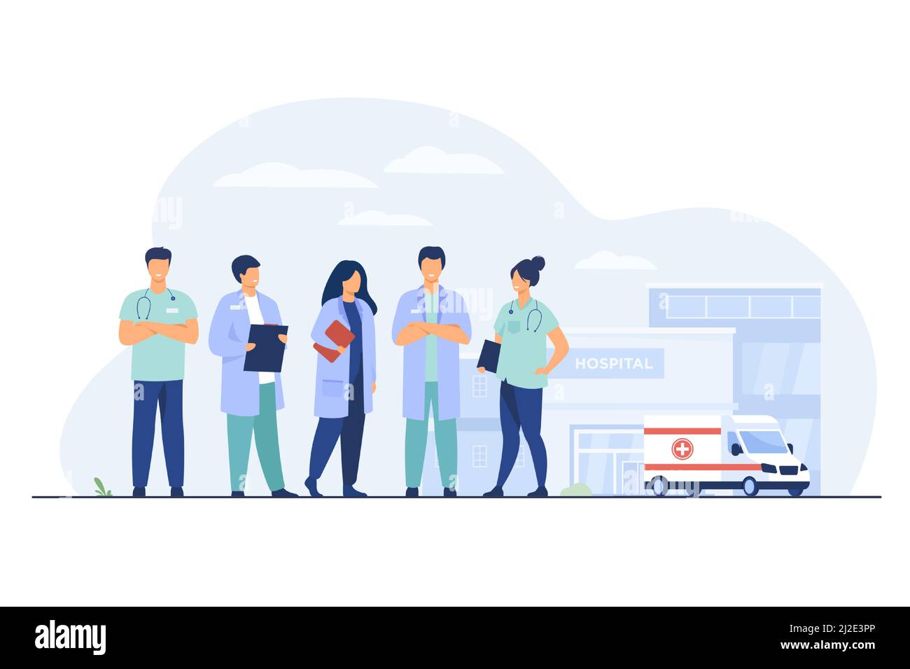 Team surgeon work in background Cut Out Stock Images & Pictures - Alamy