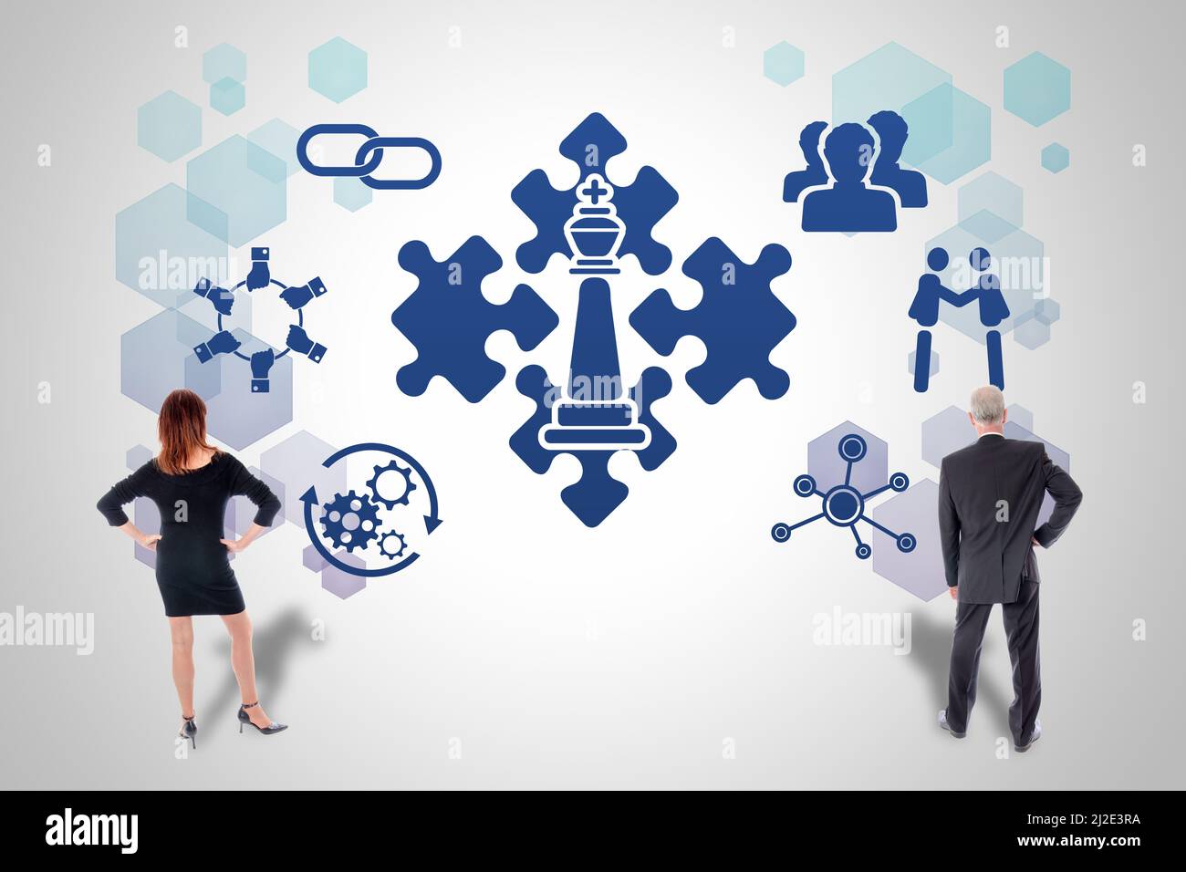 Strategic alliance corporate partnership business hi-res stock ...