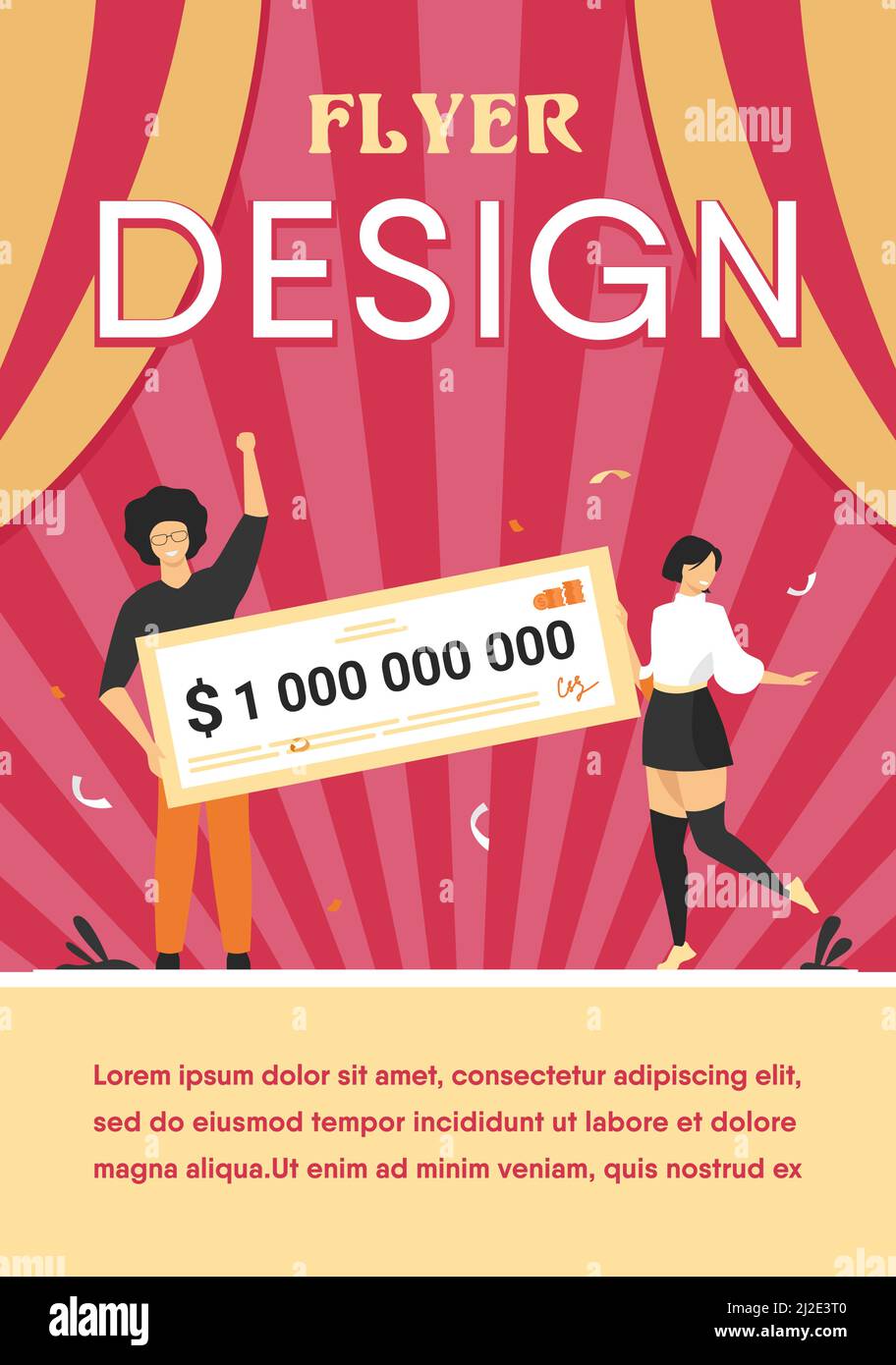 Lottery winner cheque hi-res stock photography and images - Alamy