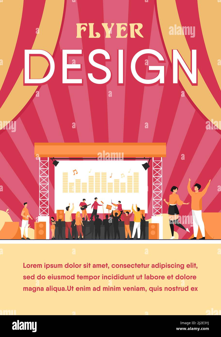 Open air dance festival Stock Vector Images - Alamy