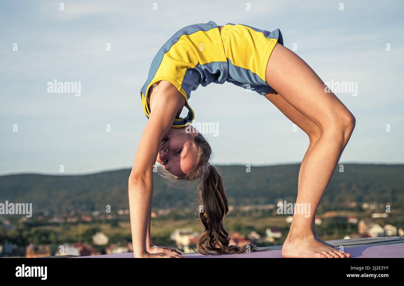 healthy lifestyle. back to school. physical training. athletic flexible ...