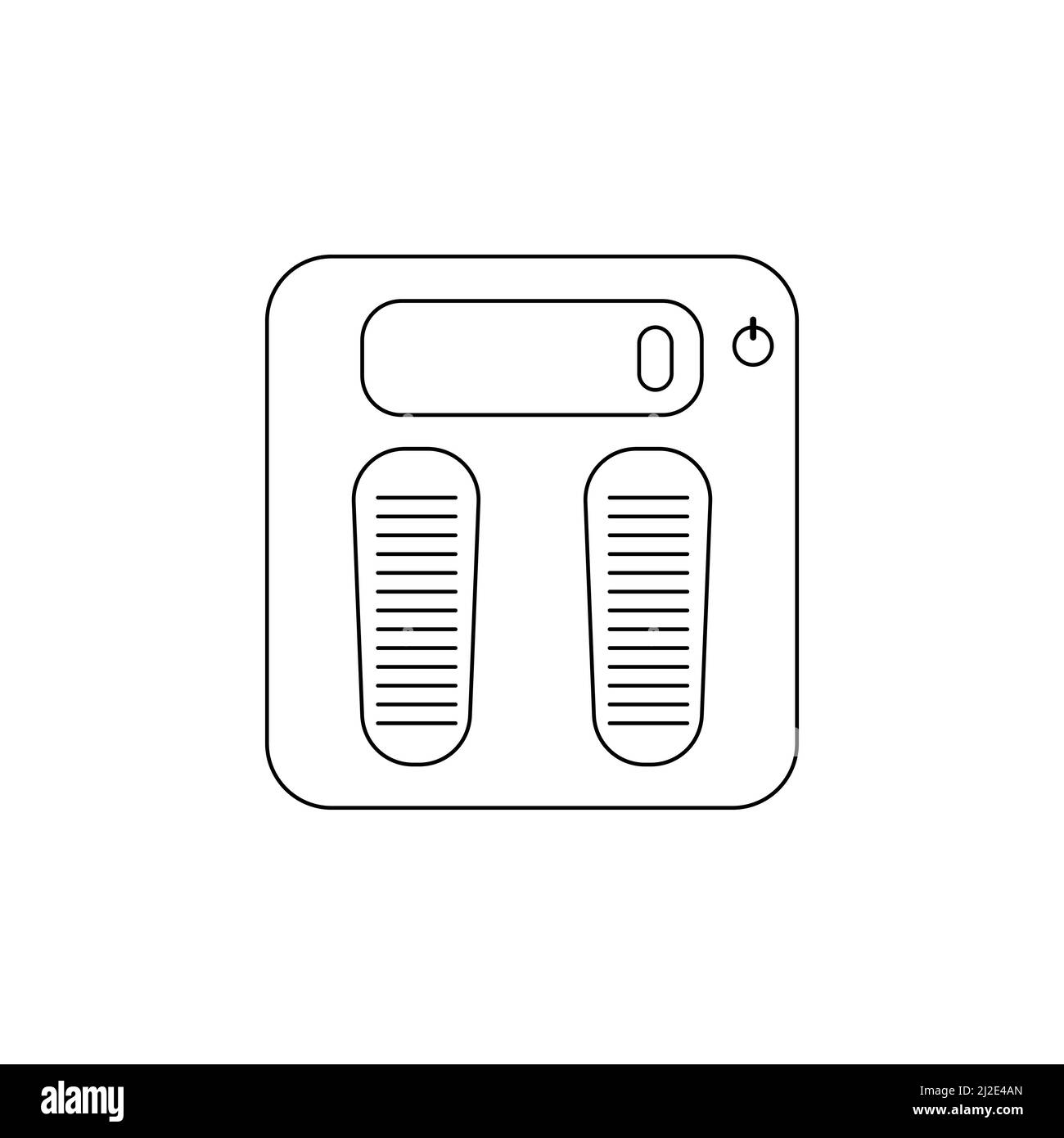 floor scales. medical weighing. weight control. stock vector ...