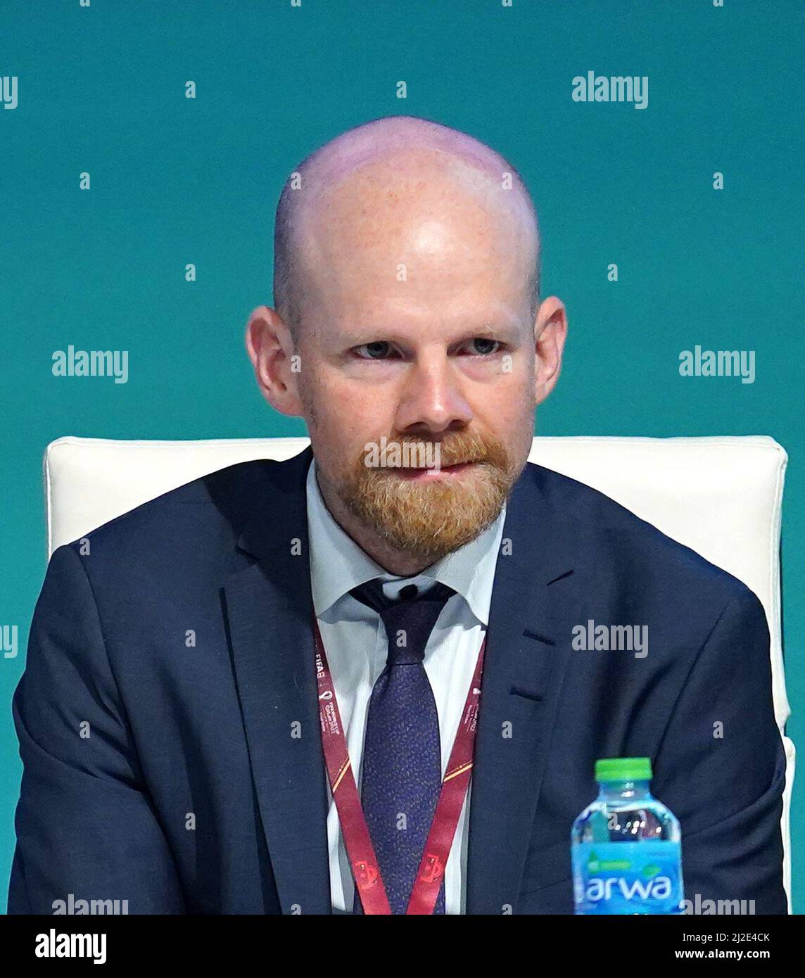 Mattias Grafstrom during a team seminar in Doha, Qatar. Picture date ...