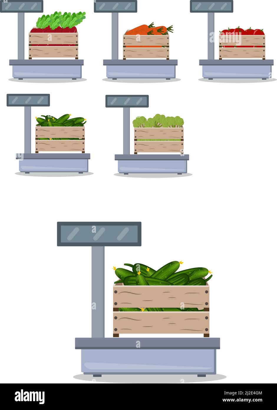 cargo scales color isolated vector illustration on a white background ...