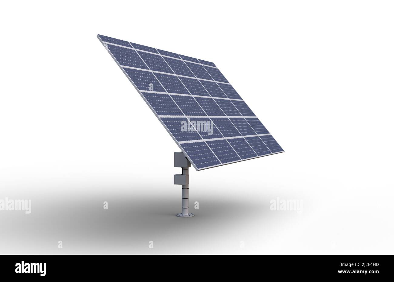 Solar panels on white background Stock Photo - Alamy