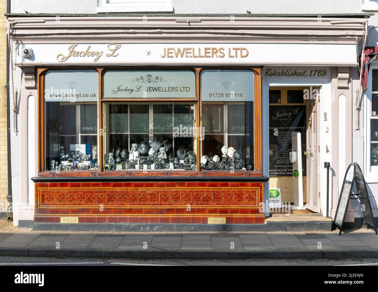 L Jackey, specialist jewellers shop established 1769, Saxmundham ...