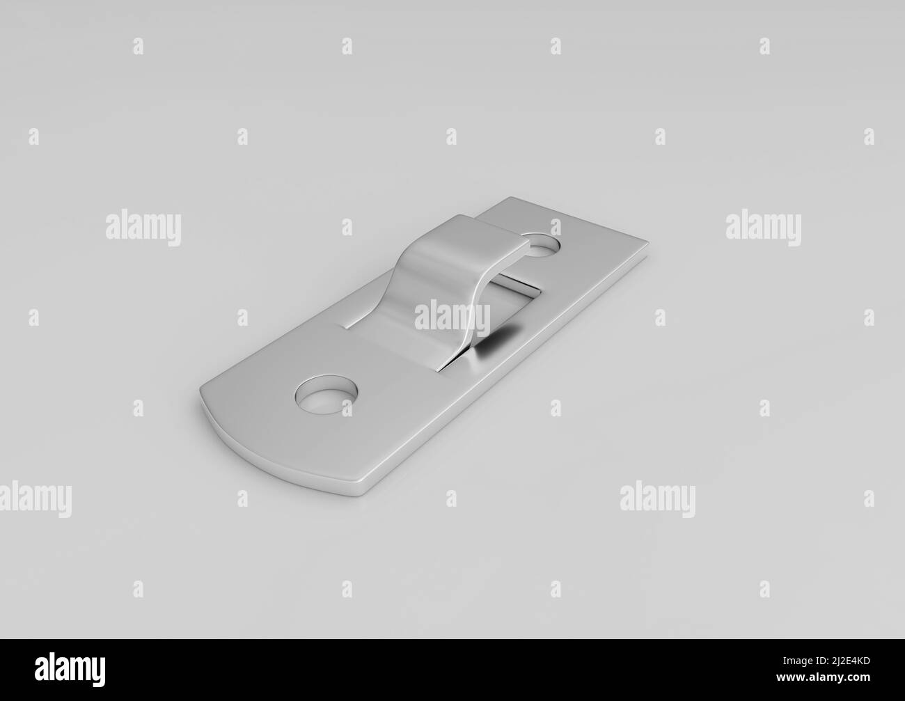 Metal parts on light gray background,3D rendering Stock Photo - Alamy