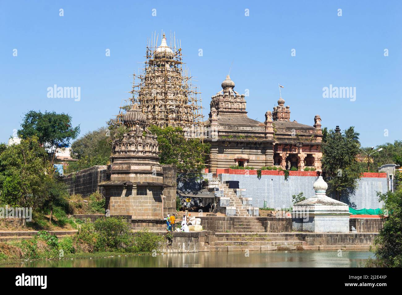 INDIA, MAHARASHTRA, SASWAD, January 2022, Devotee at Sangameshwar ...