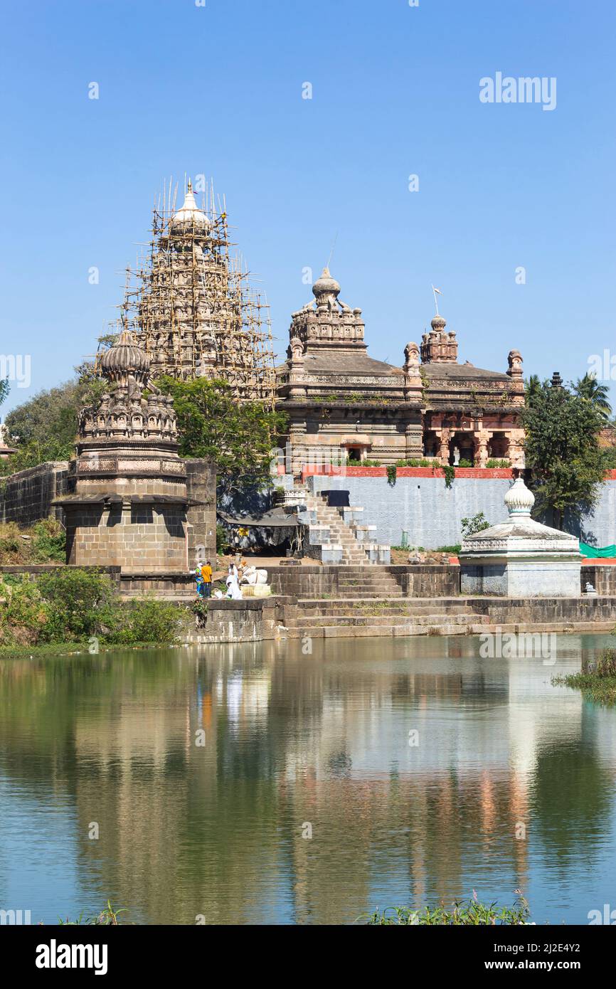 INDIA, MAHARASHTRA, SASWAD, January 2022, Devotee at Sangameshwar ...