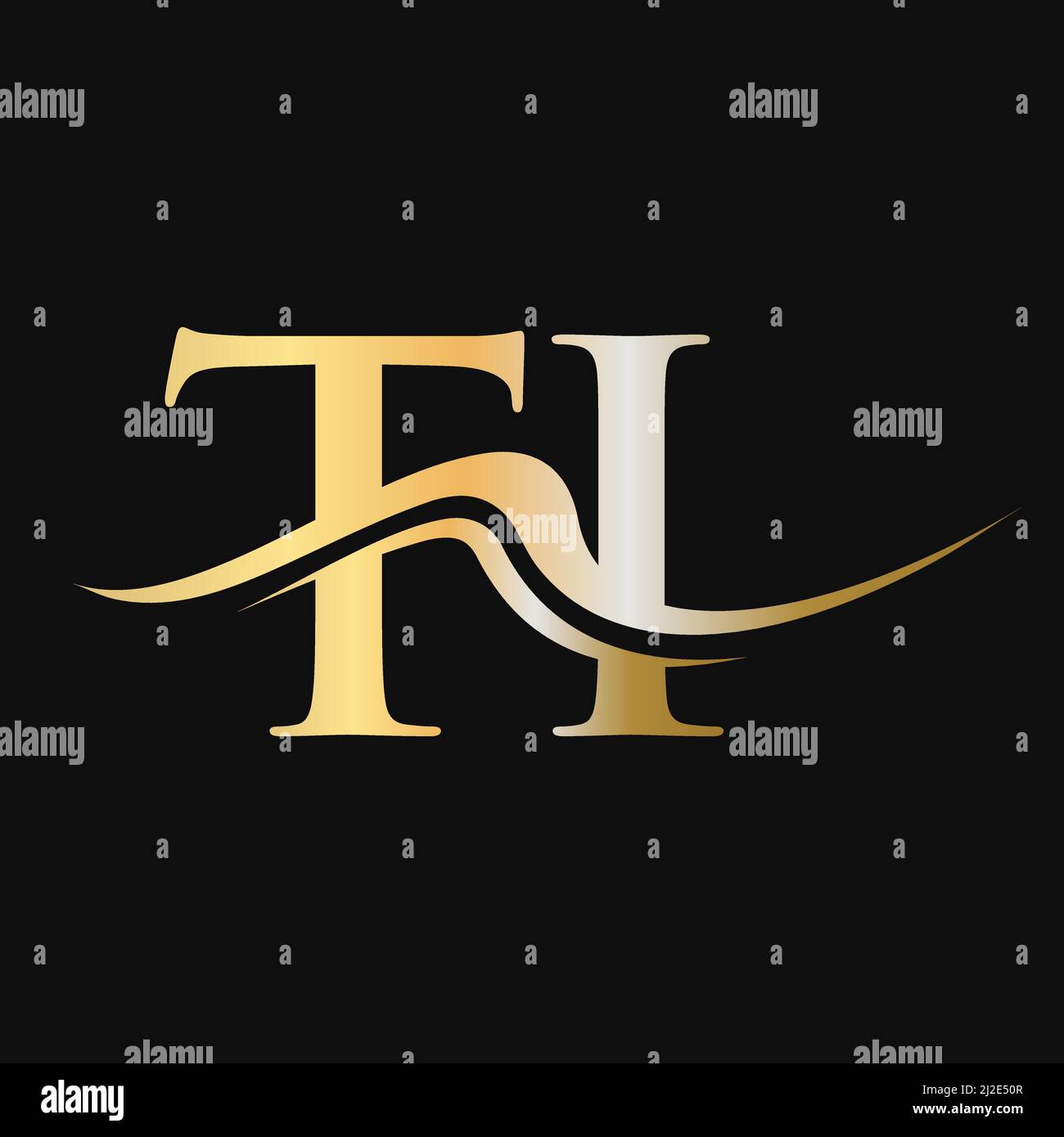 Letter TI Logo Design. Initial TI Logotype Template For Business And ...