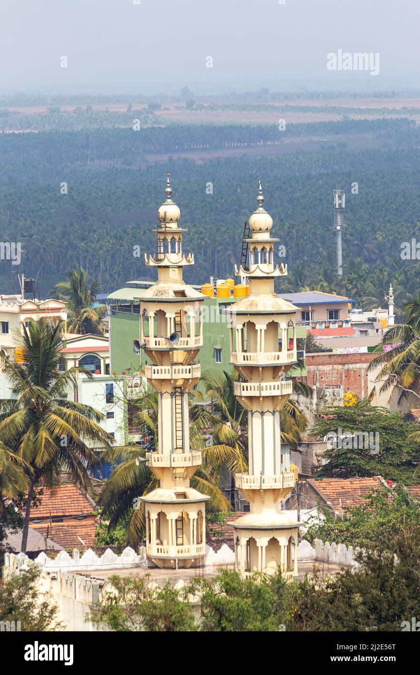 View of Masjid Tombs and Landscape from Channagiri Fort, Devanagare ...