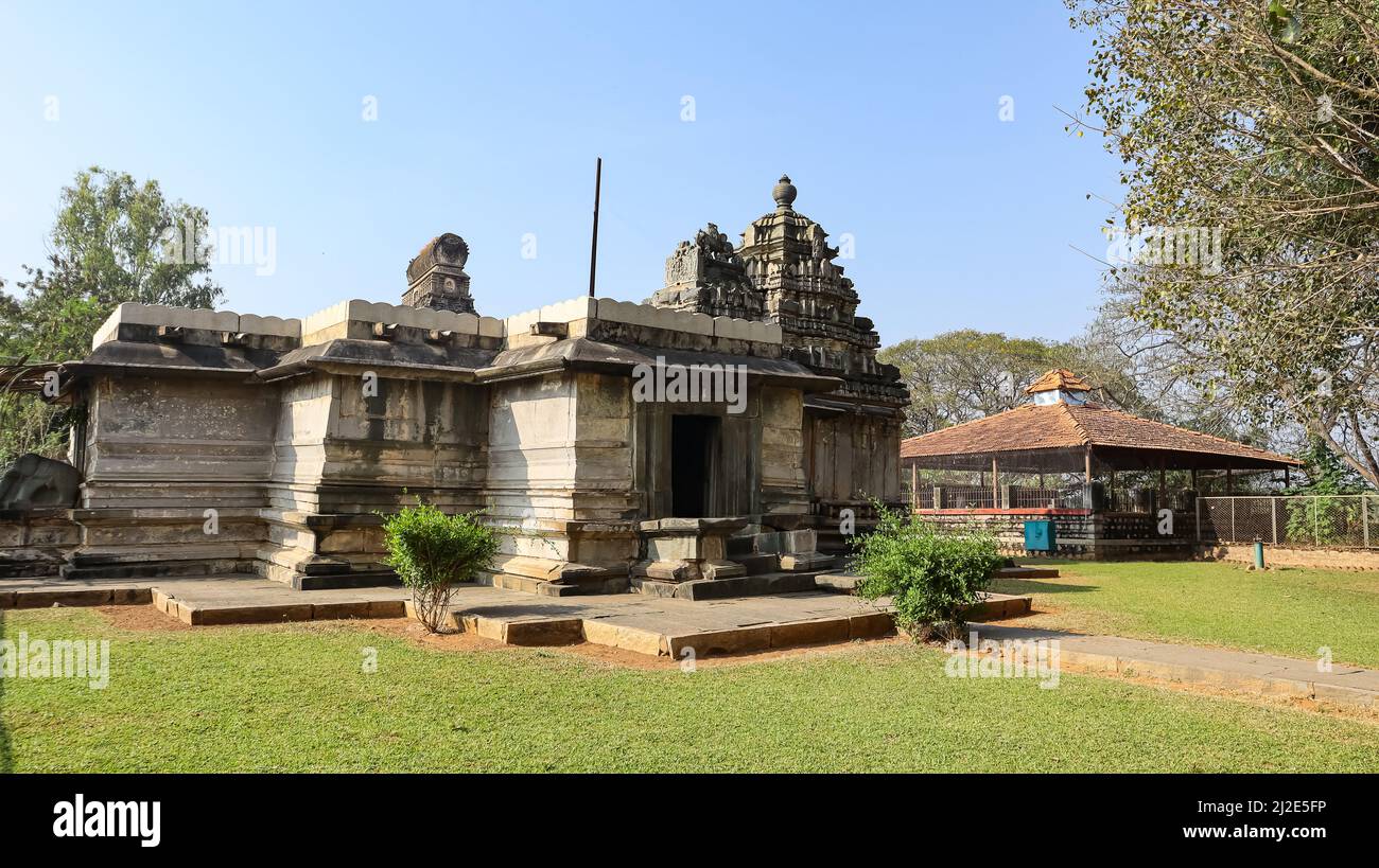 View of Sri Rameswara Temple, Kudli, Shivamoga, Karnataka, India Stock ...