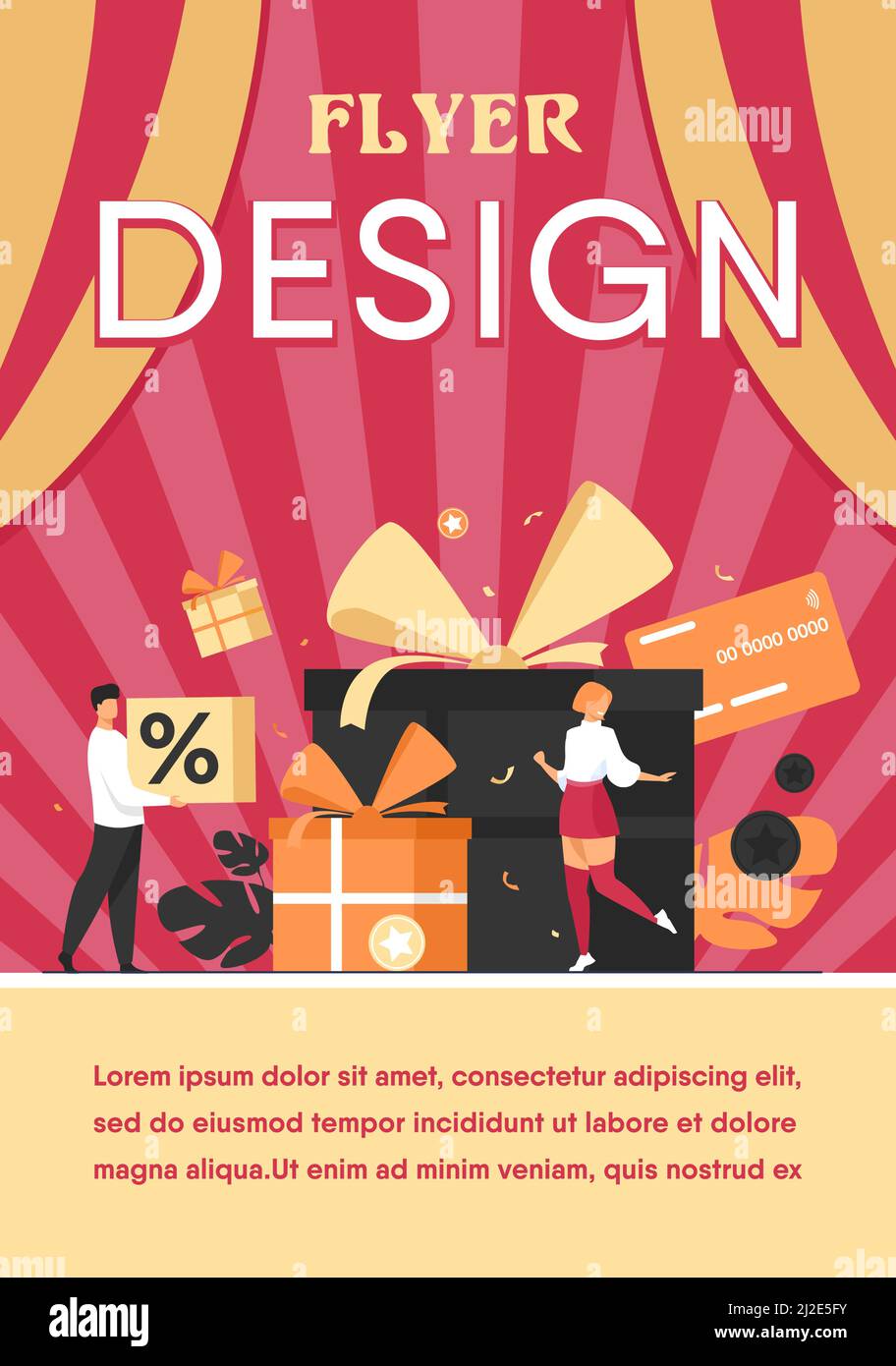 Loyalty program concept. People getting gifts and rewards from store ...