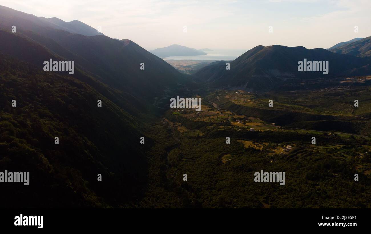 The beautiful nature of Albania. The mountains. Trees. Appeasement ...