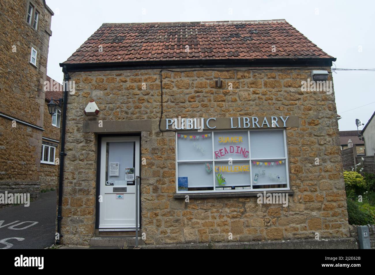 Castle Cary Community Library, Castle Cary, Somerset, England, UK Stock ...