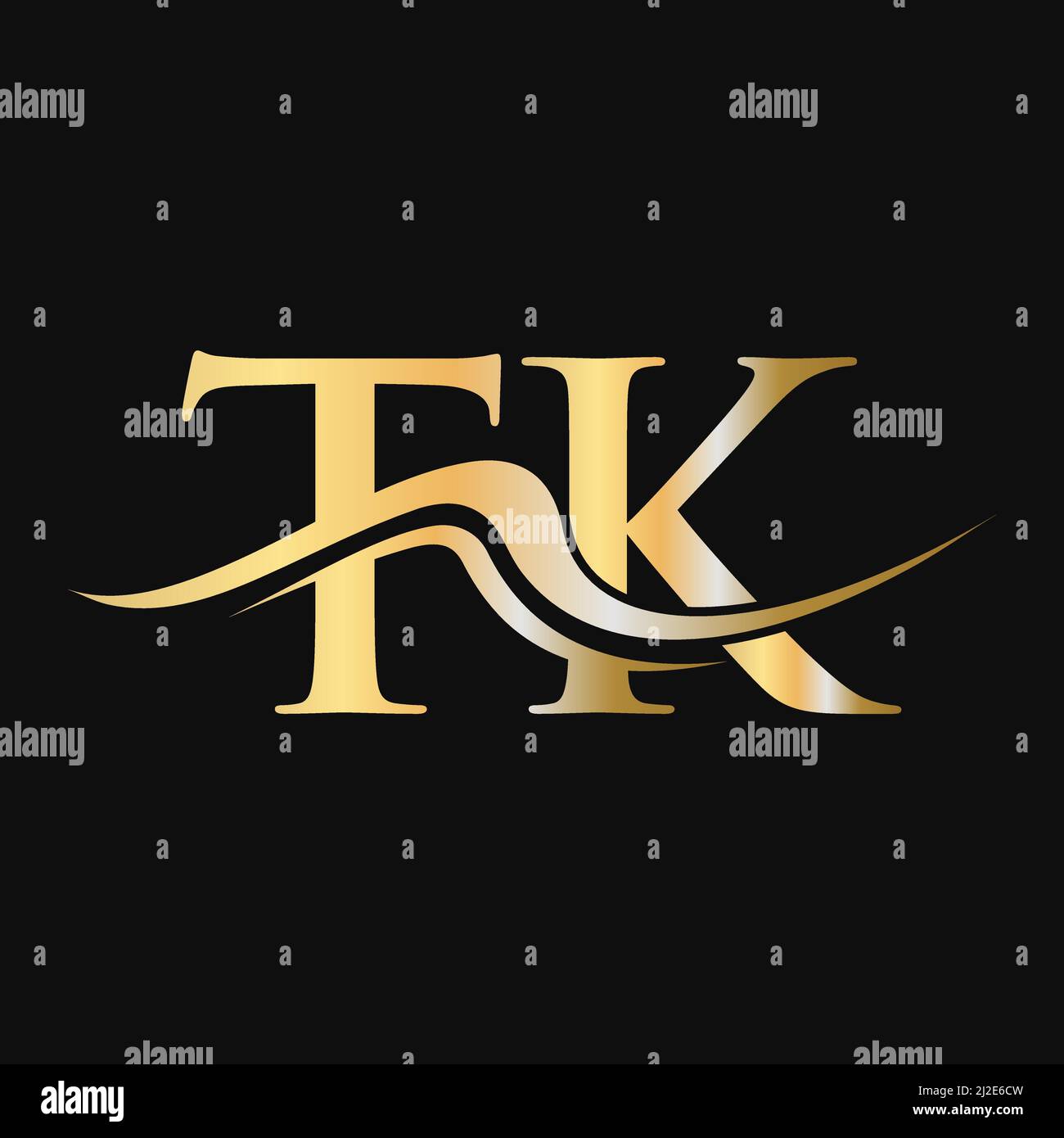 Letter TK Logo Design. Initial TK Logotype Template For Business And ...